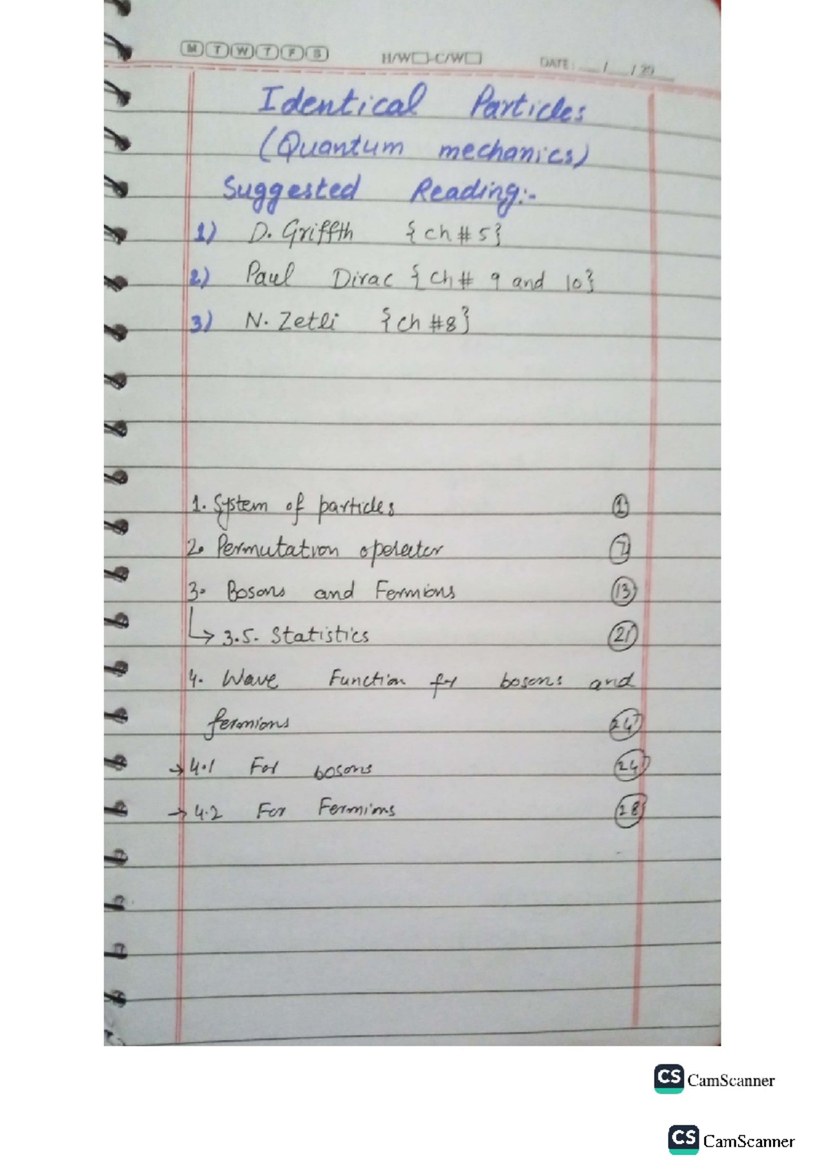 Identical particles(QM) - Quantum mechanics - Studocu