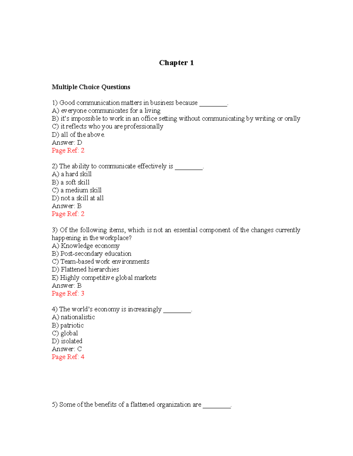 Sample/practice exam - Chapter 1 Multiple Choice Questions Good ...