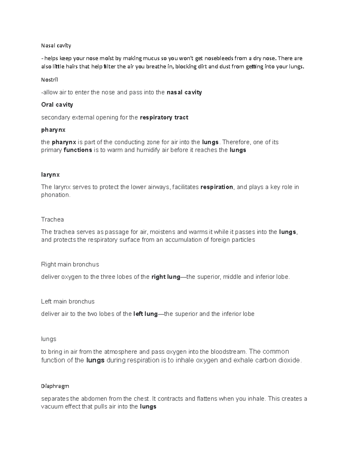 Nasal cavity_Parts of the body - Nasal cavity helps keep your nose ...