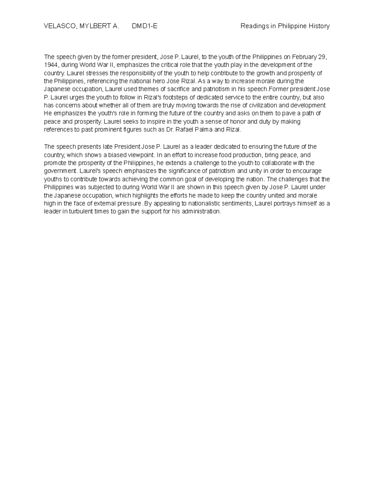 M2 Lesson 1 Analyzing Primary Sources While-task 1 - VELASCO, MYLBERT A ...