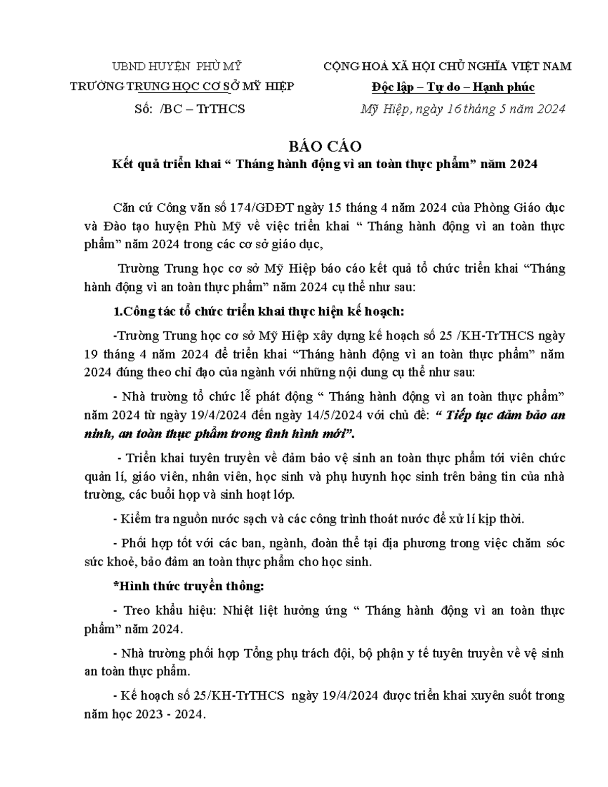 BÁO CÁO Tháng ATTP 2024 - afdsf fafsfaf gfgfgf gfgfgf hr rtrtr - UBND ...