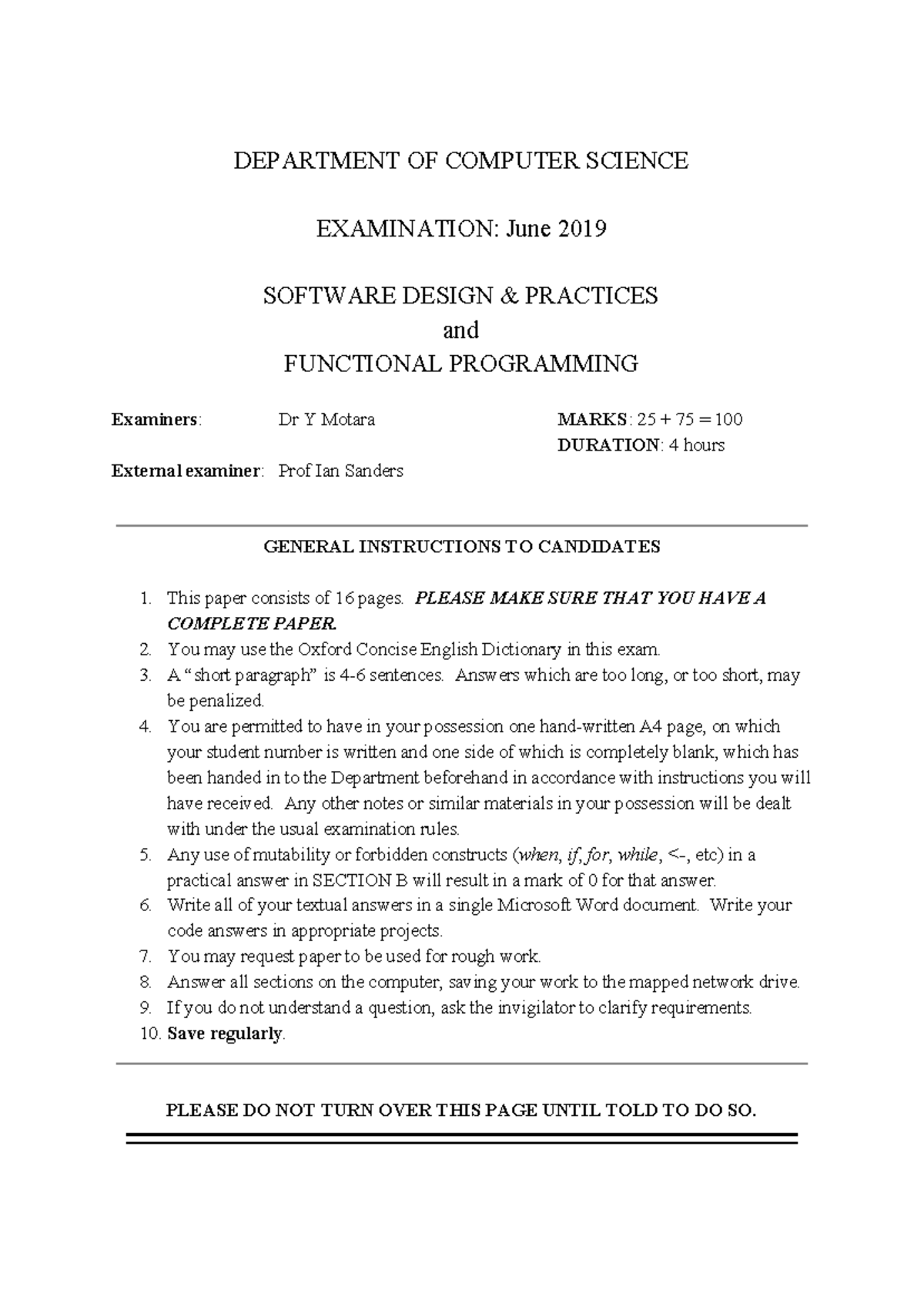 Computer Science 302 SDP FP June 2019 - RHODES UNIVERSITY DEPARTMENT OF ...