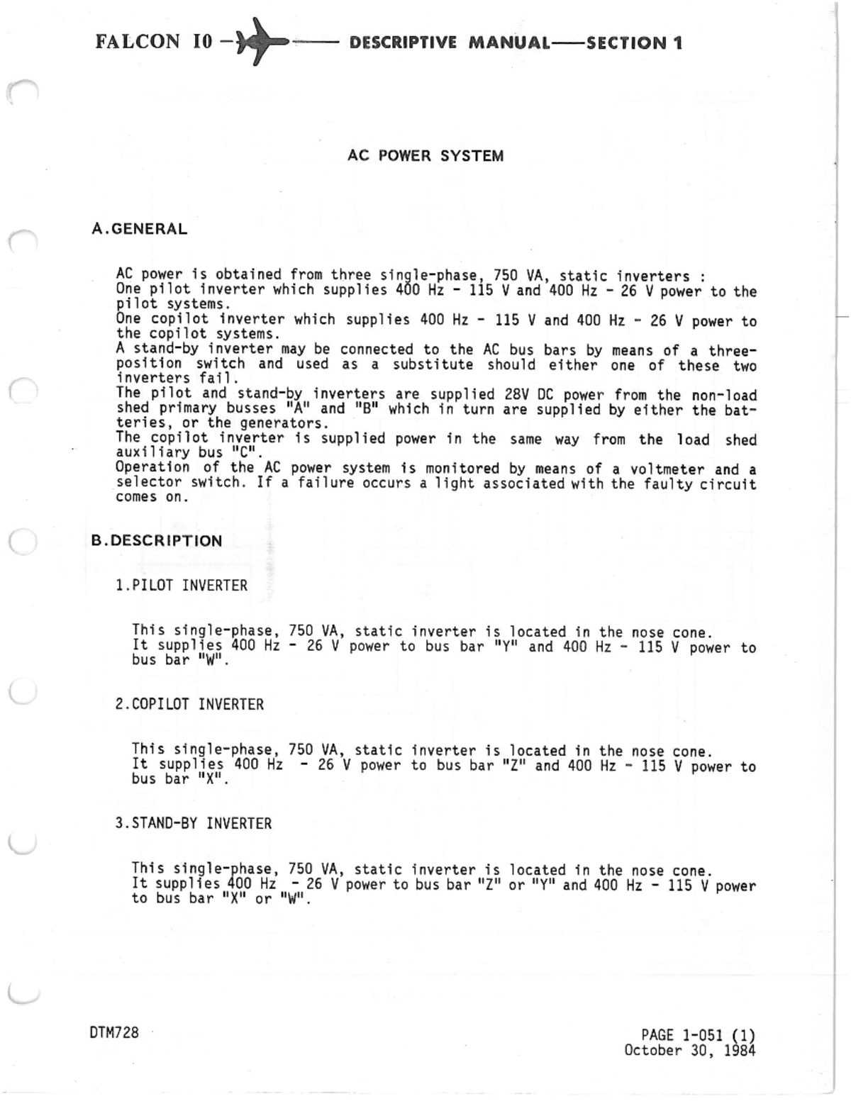 Falcon 10 AC System - AVIA 6001 - Studocu