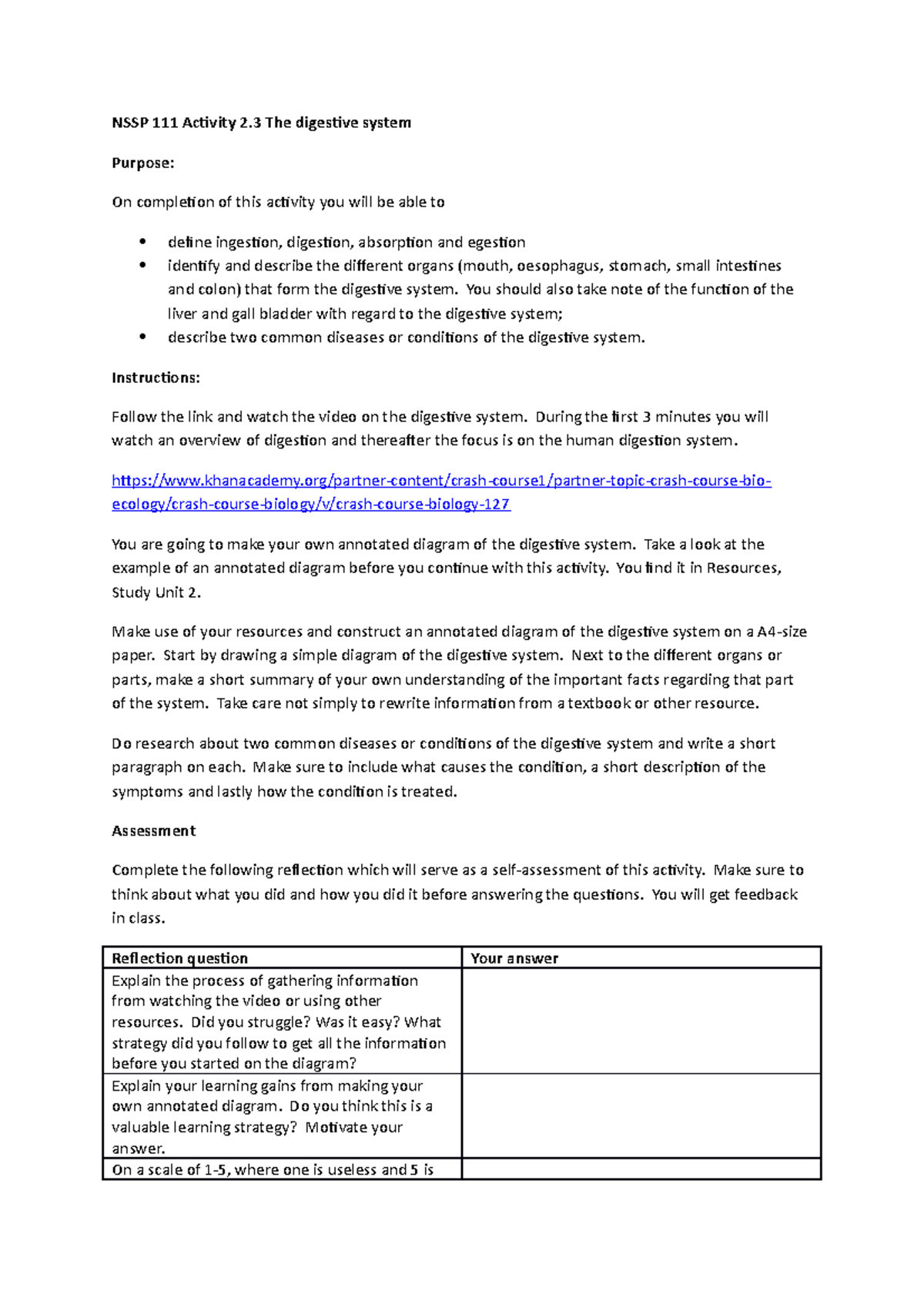 NSSP 111 Activity 2 - NSSP111 QCTIVITIES - NSSP 111 Activity 2 The ...