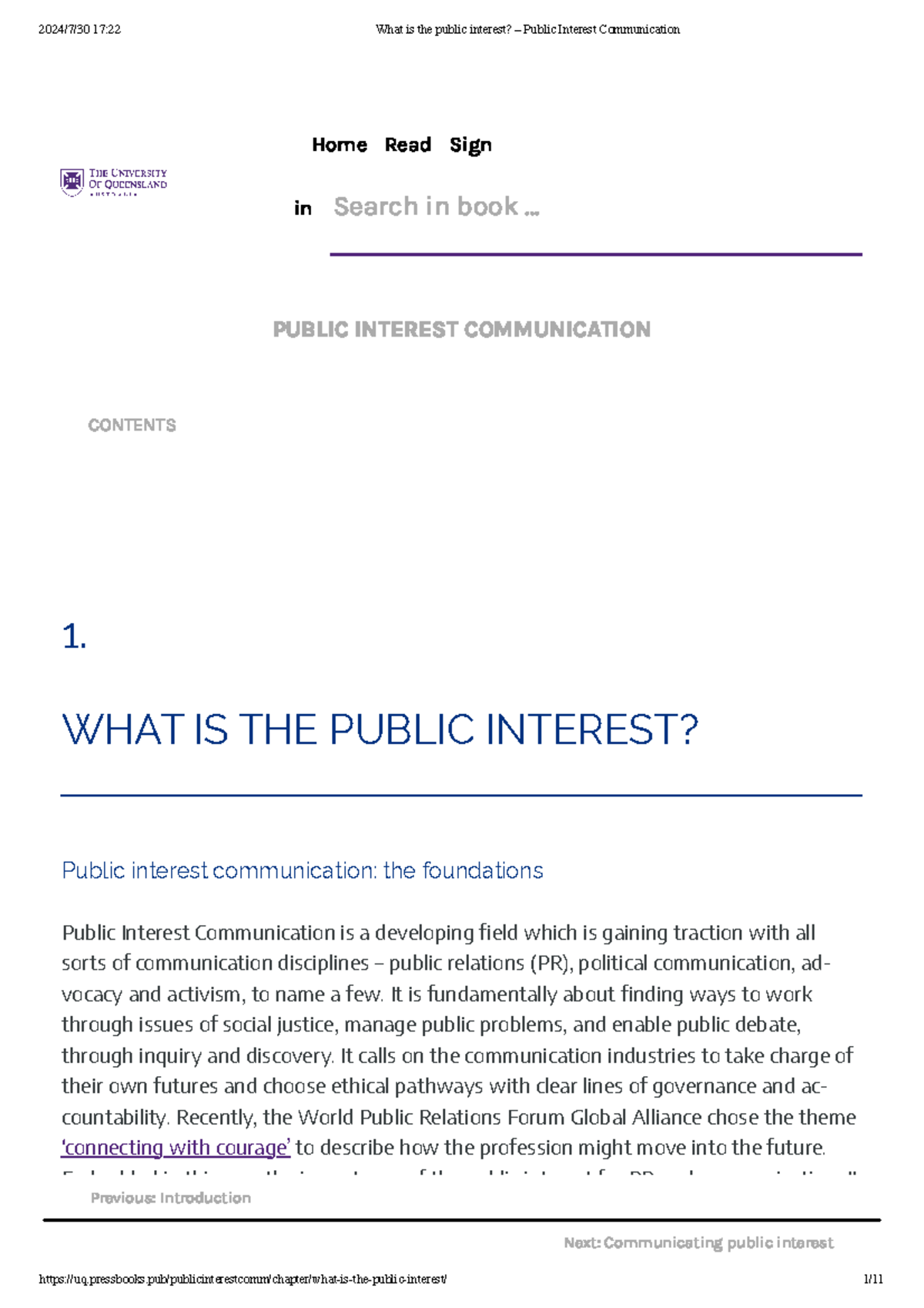 What is the public interest – Public Interest Communication - Home Read ...