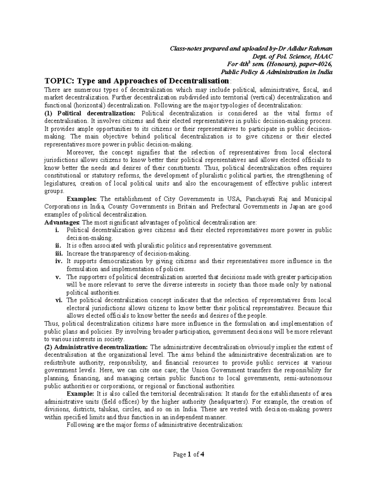 1631213292 - Class-notes prepared and uploaded by-Dr Adidur Rahman Dept ...