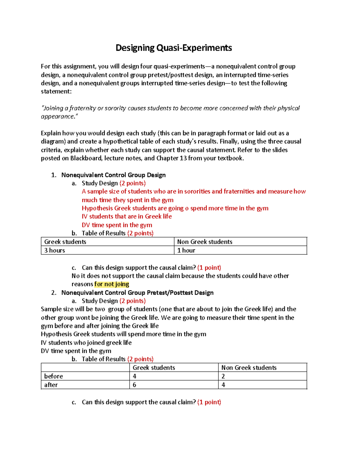Designing+Quasi-Experiments+worksheet+ - Designing Quasi-Experiments For this assignment, you ...