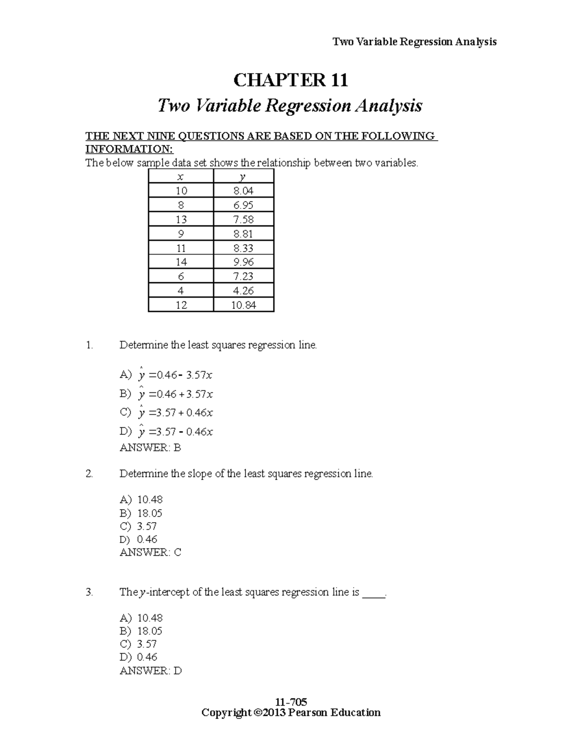 Mc Ch 11 Two Variable Regression Analysis Two Variable Regression Analysis Chapter 11 Two 7751