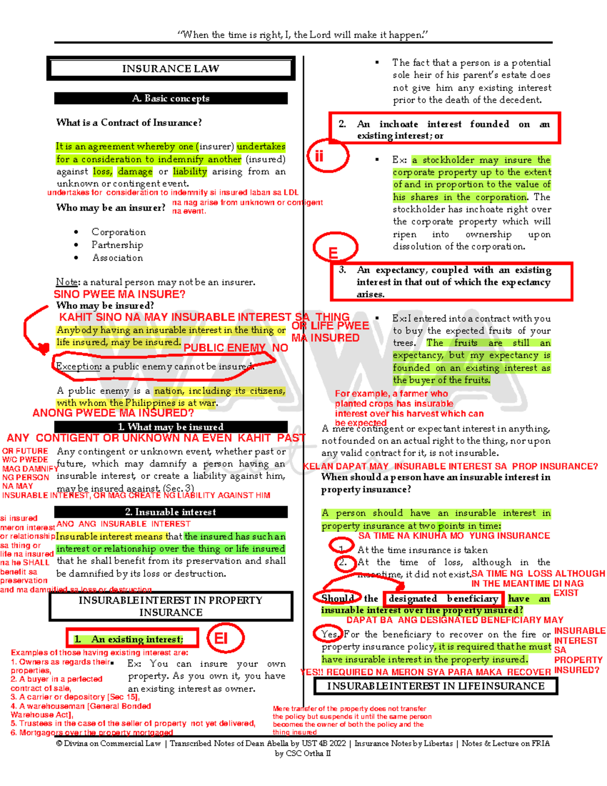 Final Notes IN Commercial LAW - © Divina on Commercial Law ...