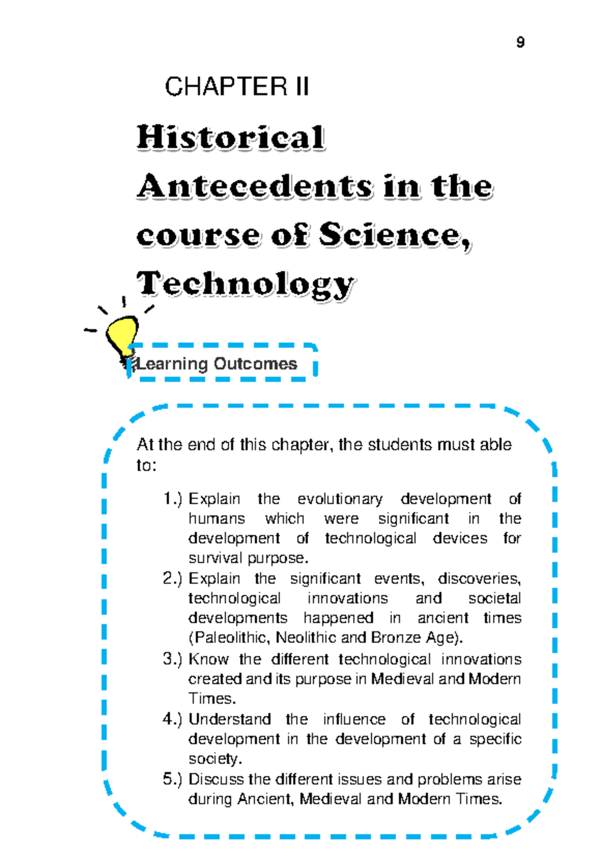 Chapter 2 - NONE - CHAPTER II Learning Outcomes At the end of this ...
