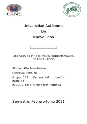 LAB Mecanica De Fluidos Y Potencia Fluida - Universidad Autónoma de Nuevo León MANUAL DE ...