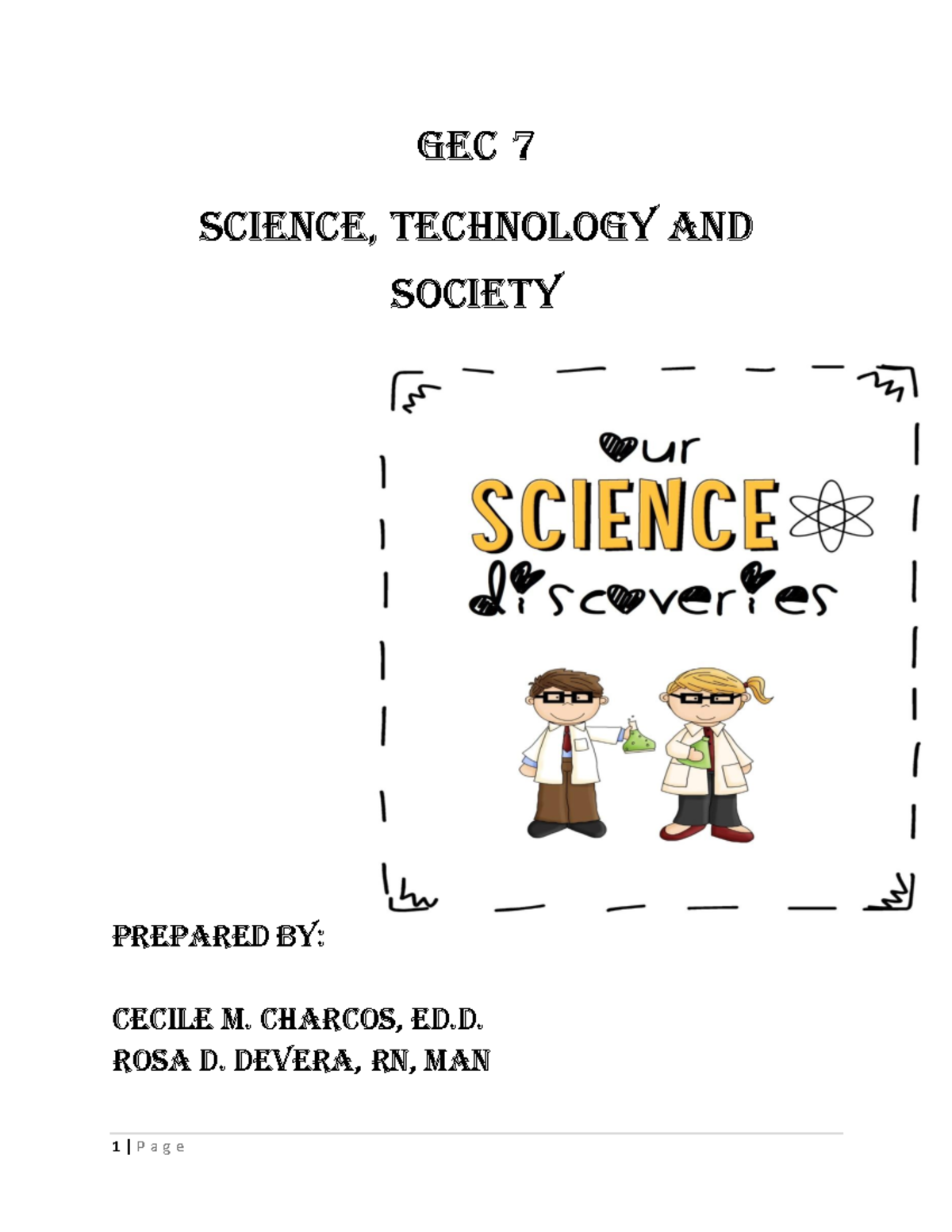 GEC-7- Module - lesson to a topic - GEC 7 SCIENCE, TECHNOLOGY AND ...