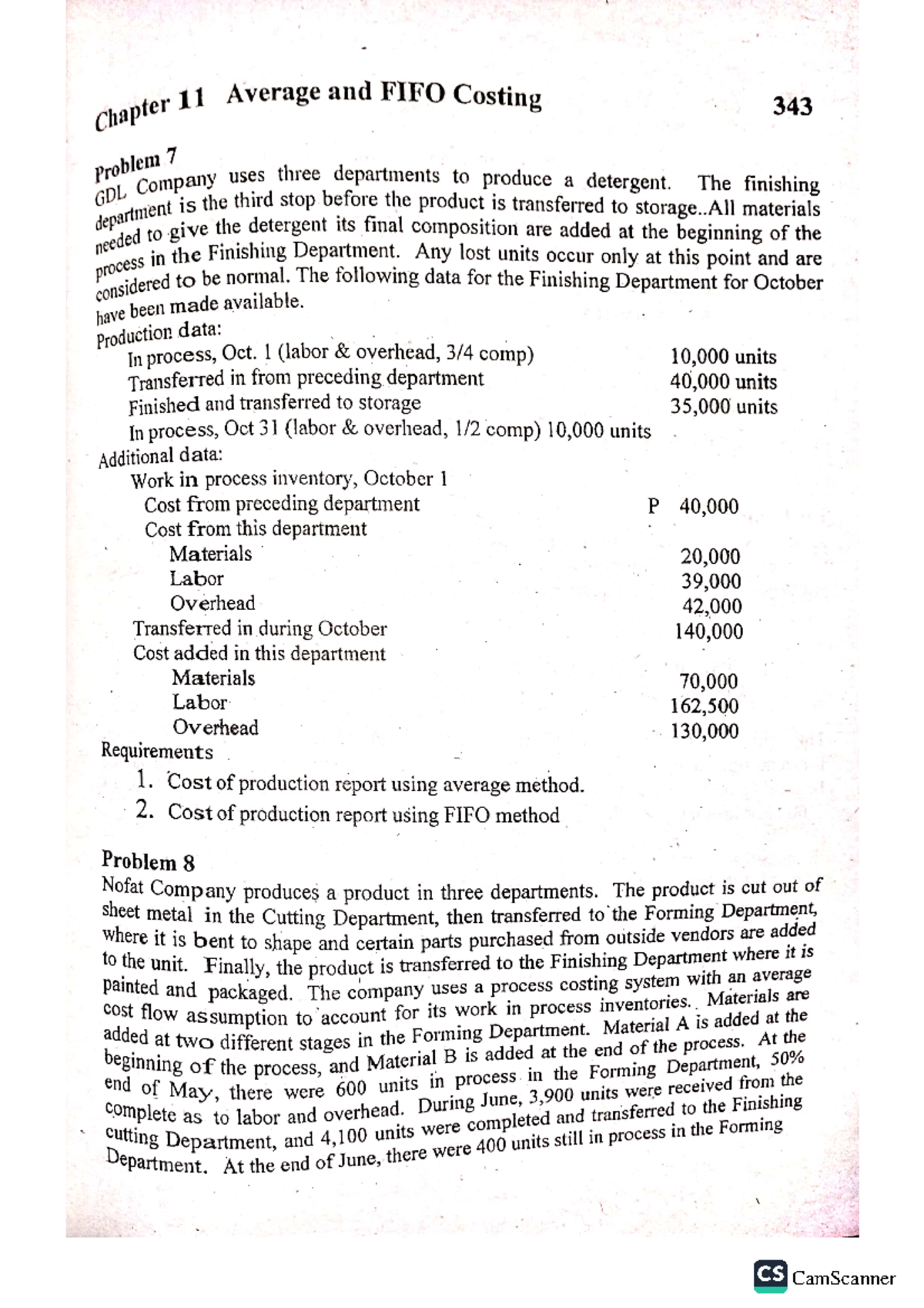 Chapter 11 Problem 7 9 - Accountancy Notes - CamScanner CamScanner ...