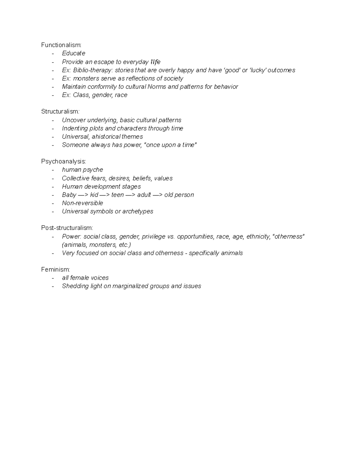 Mythology: interpreting folklore - Functionalism: - Educate - Provide ...