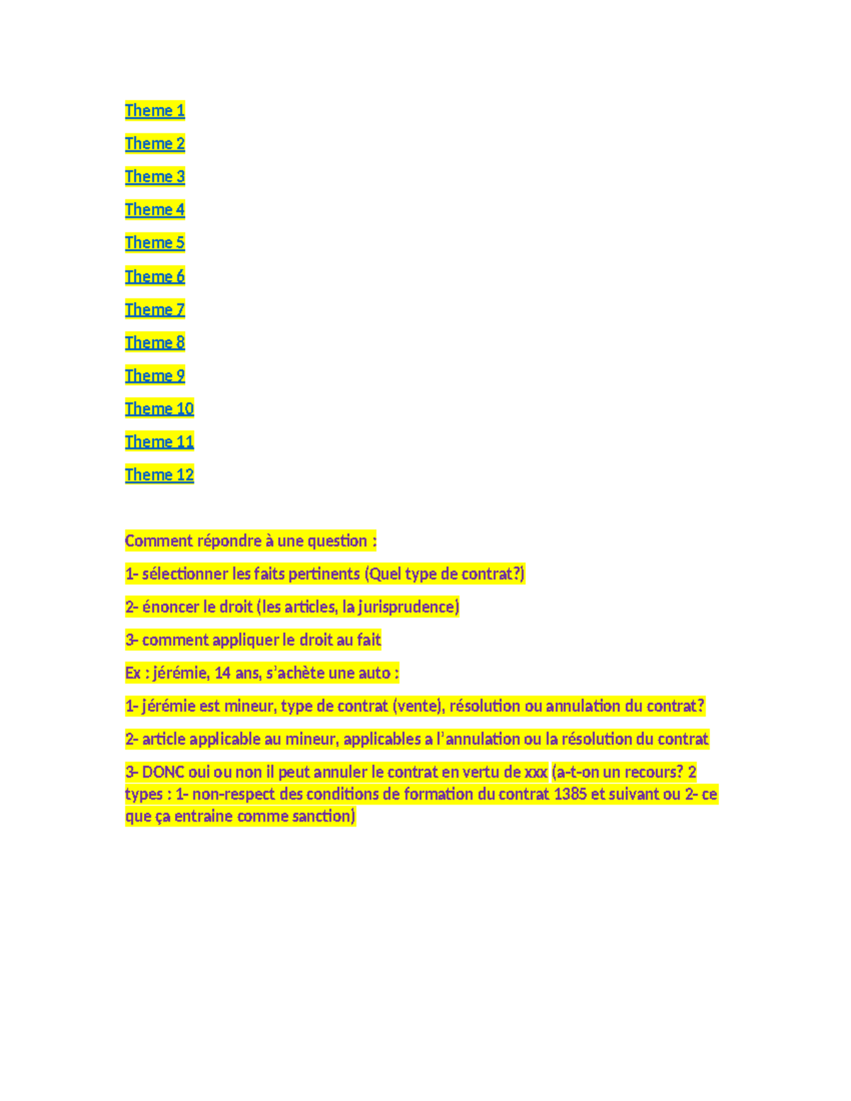 Notes de cours - Theme 1 Theme 2 Theme 3 Theme 4 Theme 5 Theme 6 Theme ...