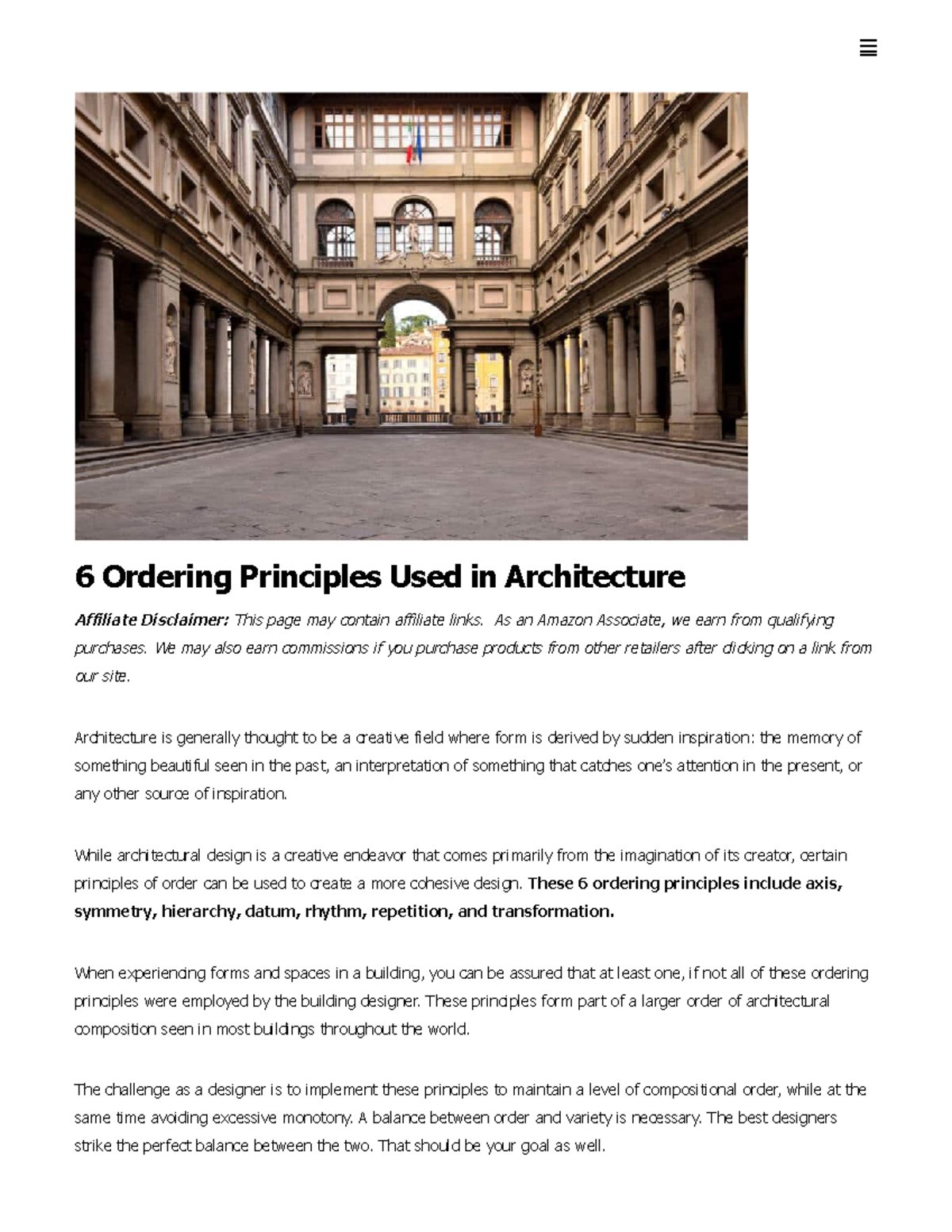 6 Ordering Principles Used in Architecture - 6 Ordering Principles Used ...