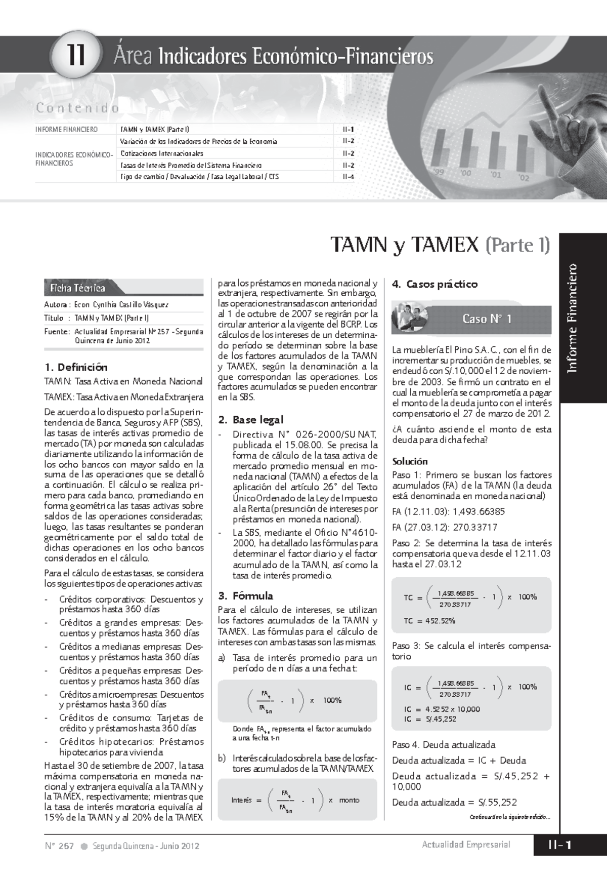 Unidad IV Semana Calculo DE Interes TAMN Tamex I - Actualidad ...