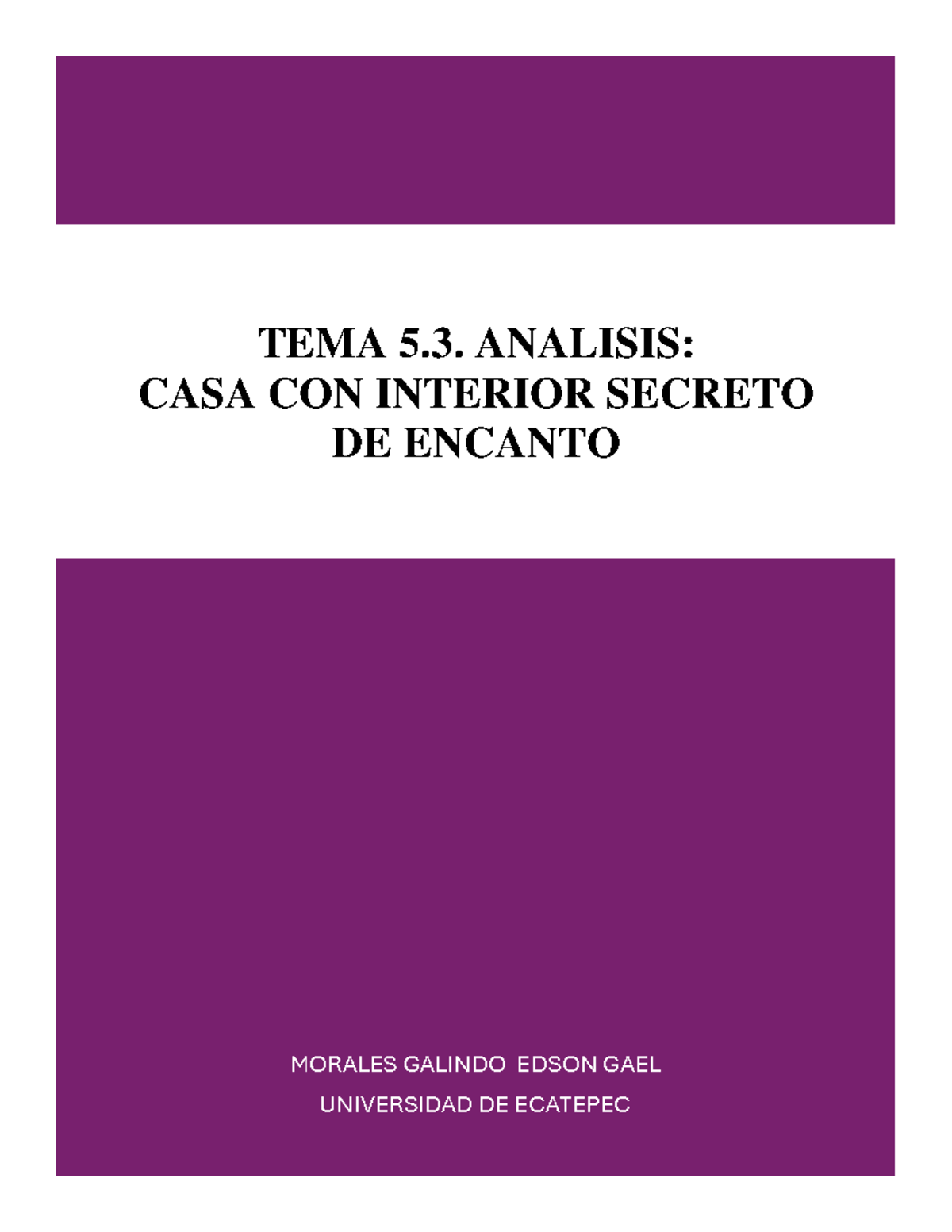 CASA Encanto - Resumen diseños experimentales - MORALES GALINDO EDSON ...