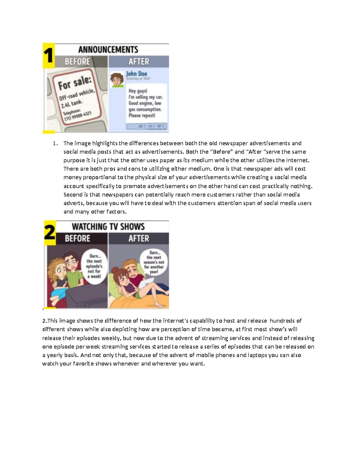Lab Ex 4 - Based on the before and after pic explain what has changed ...