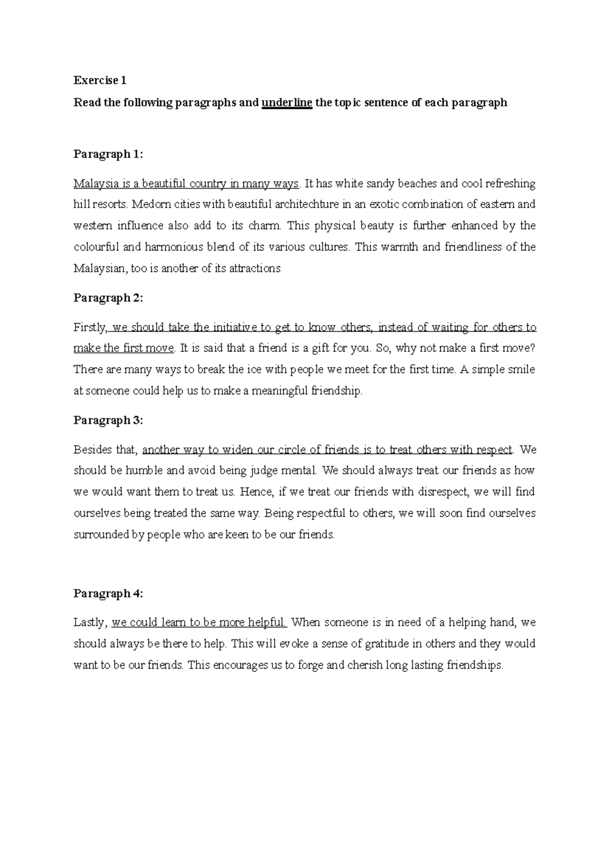 Critical Reading Reference WORD Contextual Clues Exercises - Exercise 1 ...