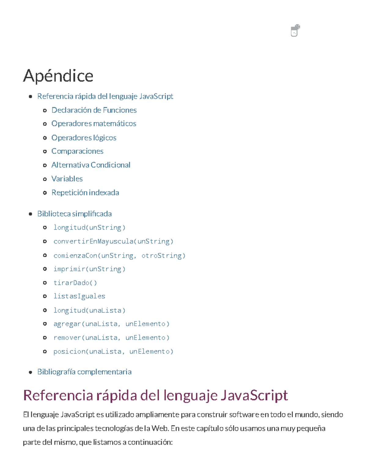 Sé Programar Java Script - Apéndice Referencia rápida del lenguaje ...
