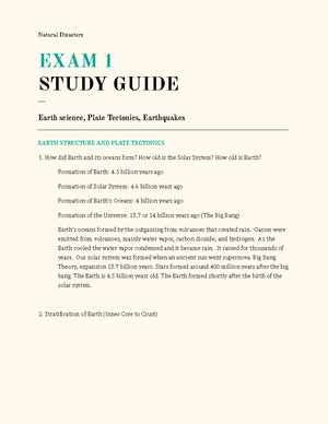 Tsunami Lecture Notes - Natural Disasters Tsunami Lecture Notes :) 5 ...