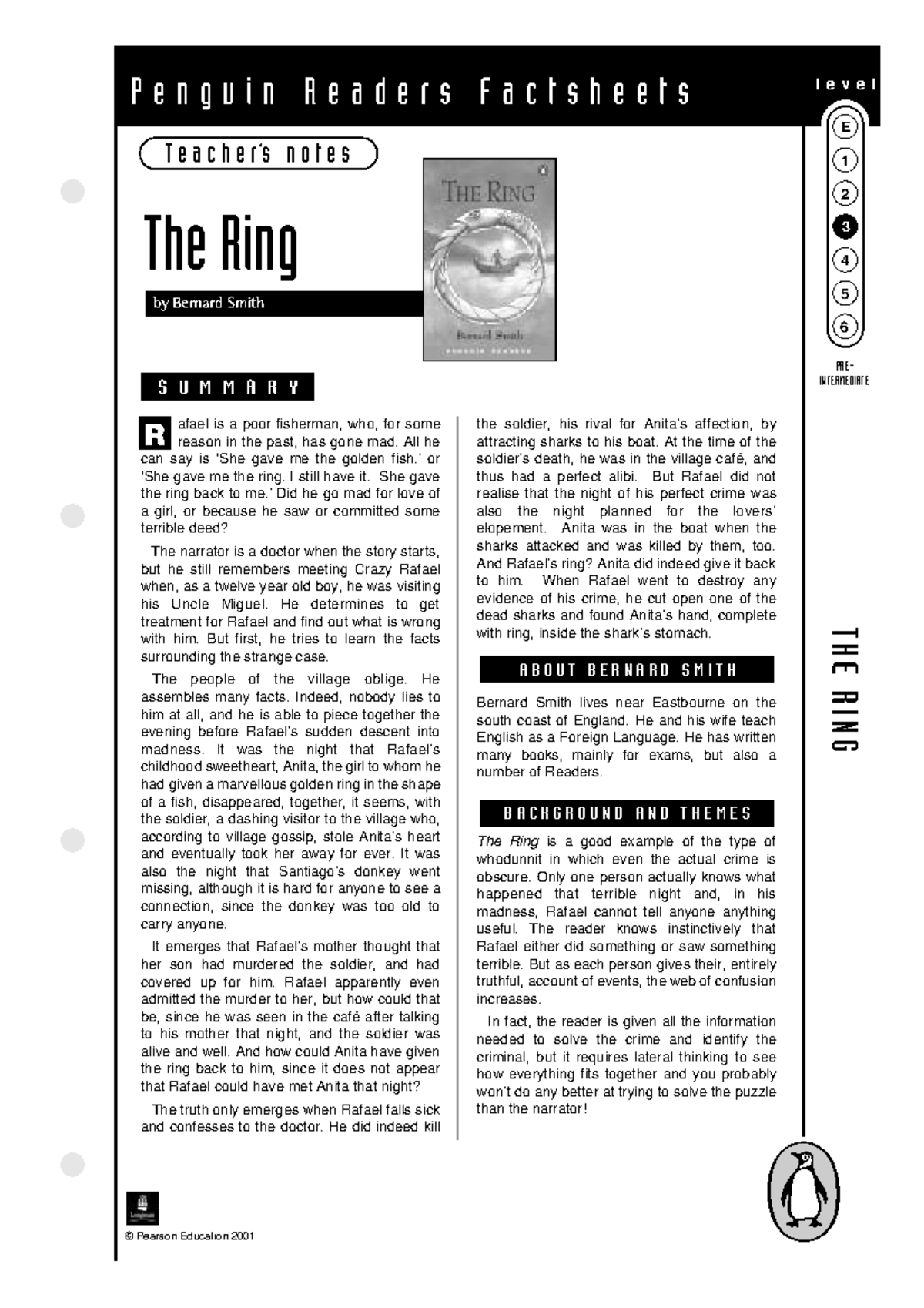 The Ring - Activities - P e n g u i n R e a d e r s F a c t s h e e t s ...