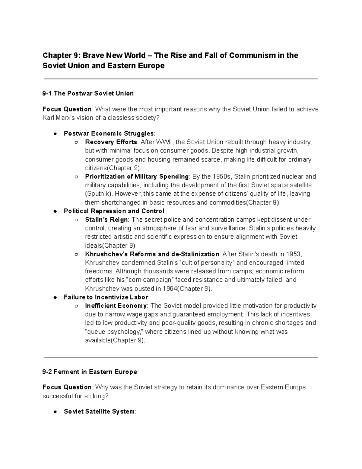 Chapter 9: Brave New World – The Rise and Fall of Communism in the ...