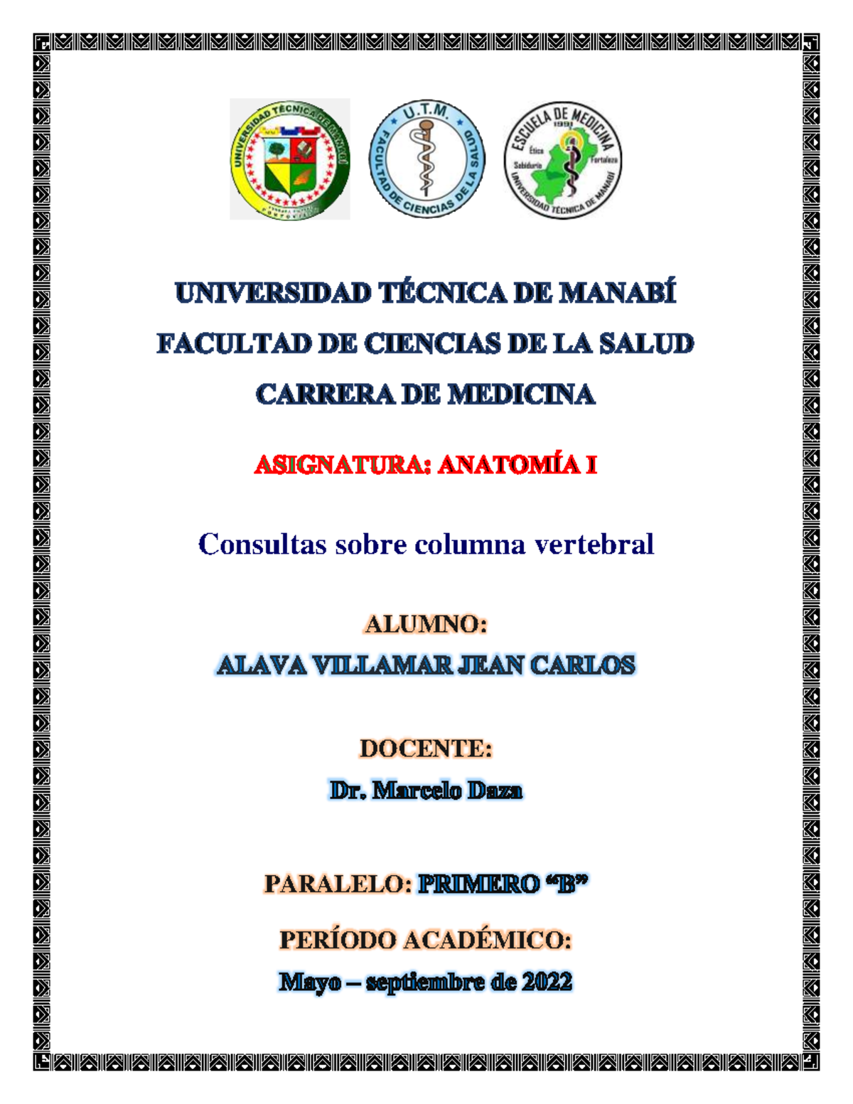 Columna vertebral - Anatomia I - Consultas sobre columna vertebral ...