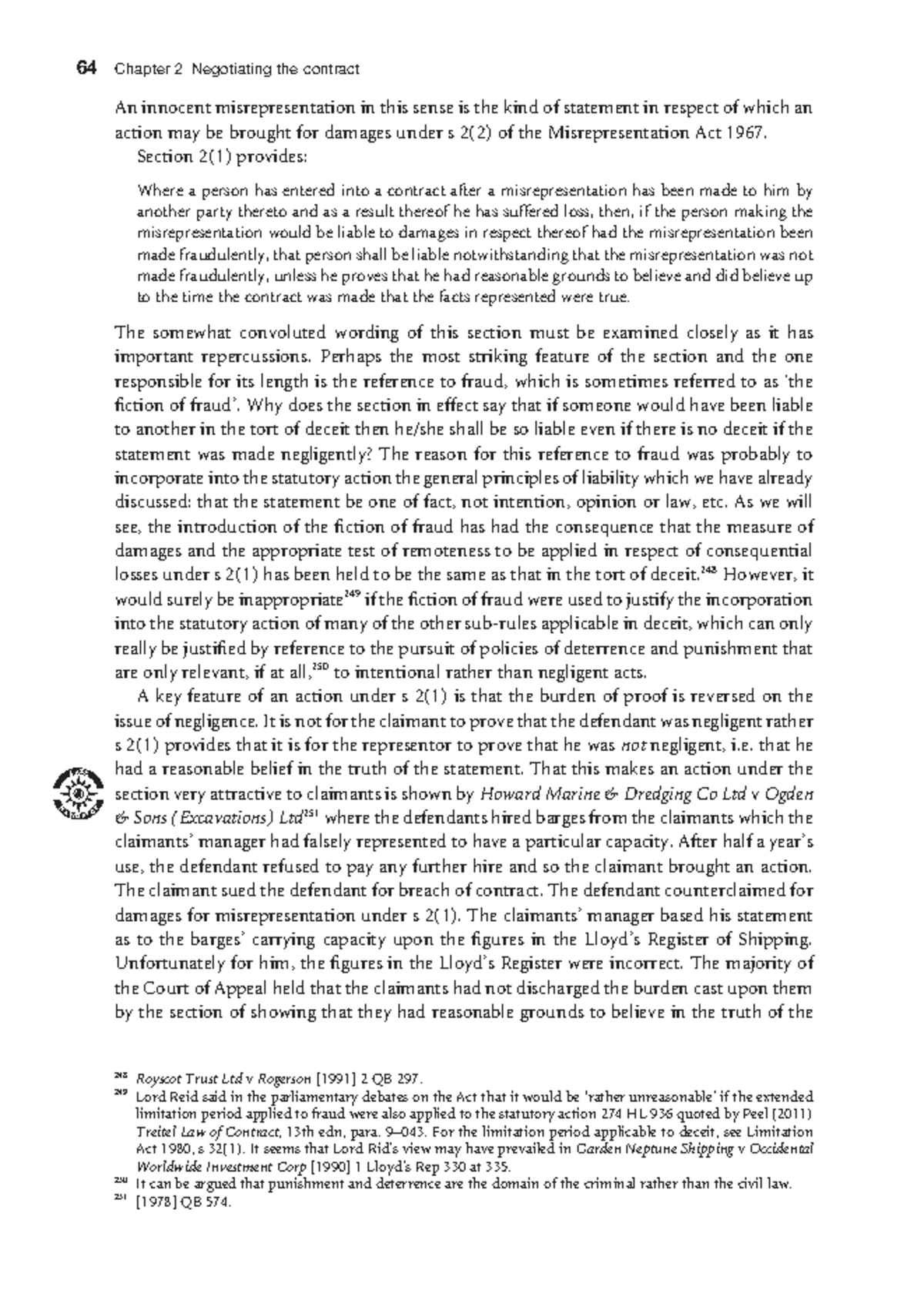 Zlib - 64 Chapter 2 Negotiating the contract An innocent ...