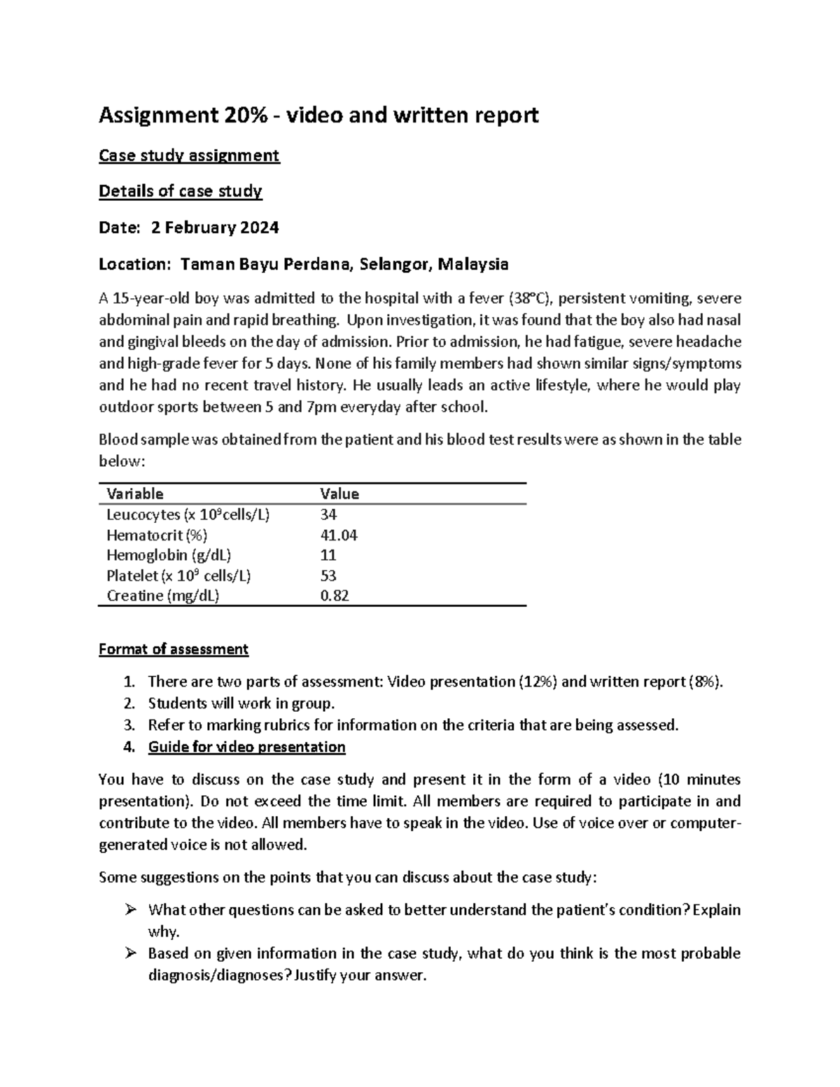 Mic60804 Med Microbe Assignment Details Apr24 Assignment 20 Video