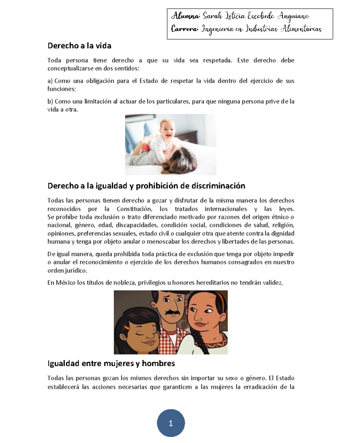 Derechos Humanos - Derecho a la vida Toda persona tiene derecho a que su vida sea respetada ...