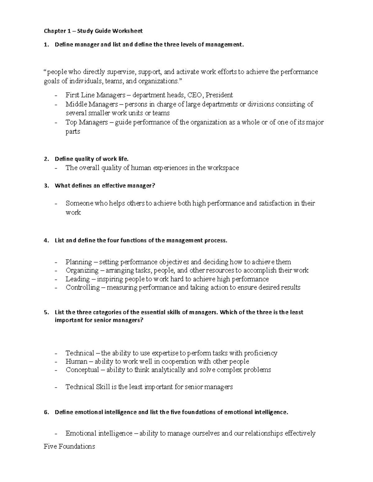 Management Chapter 1 Worksheet Chapter 1 Study Guide Worksheet 1 management-chapter-1-worksheet-chapter-1-study-guide-worksheet-1