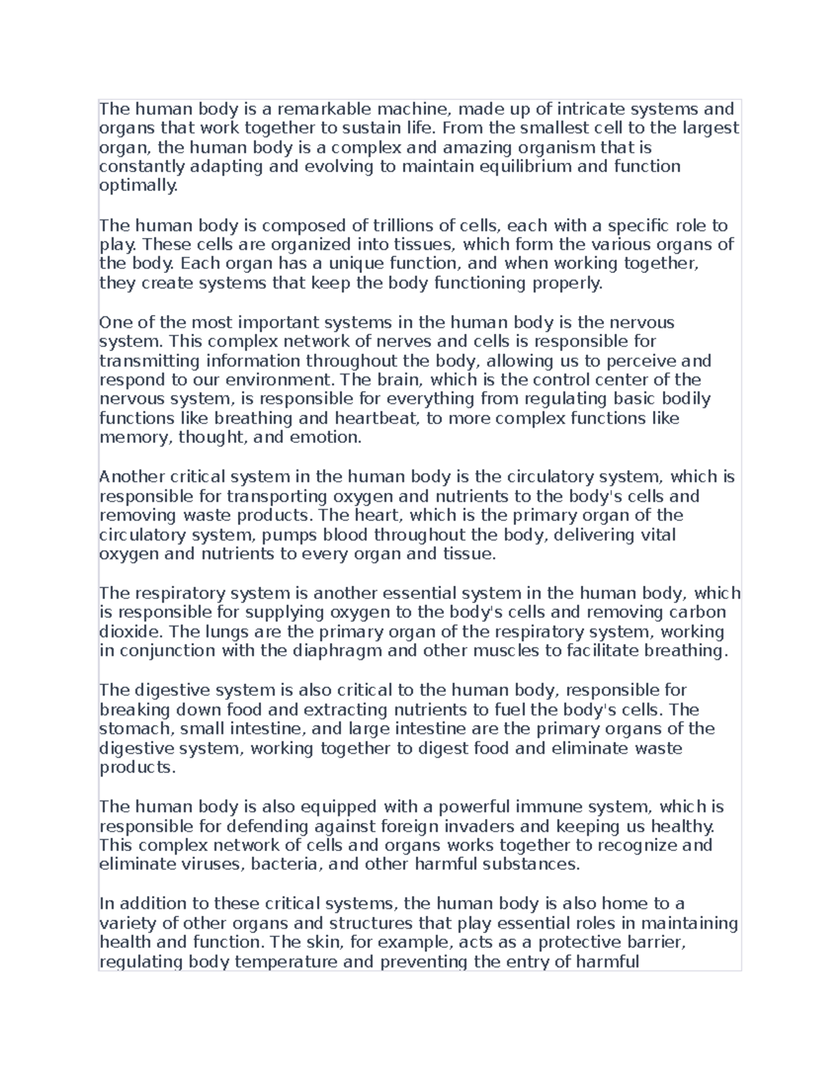 Document hum - this an a example of a essay that will help people out ...