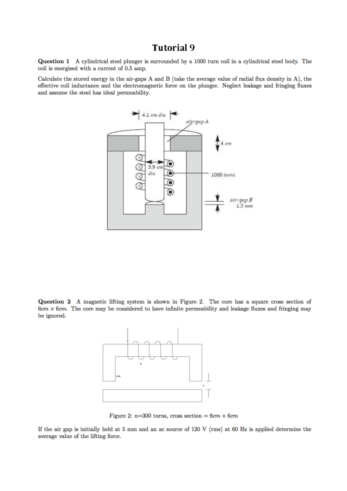 Tutorial 9 Part a - ELEC2132 - Tutorial - Studocu