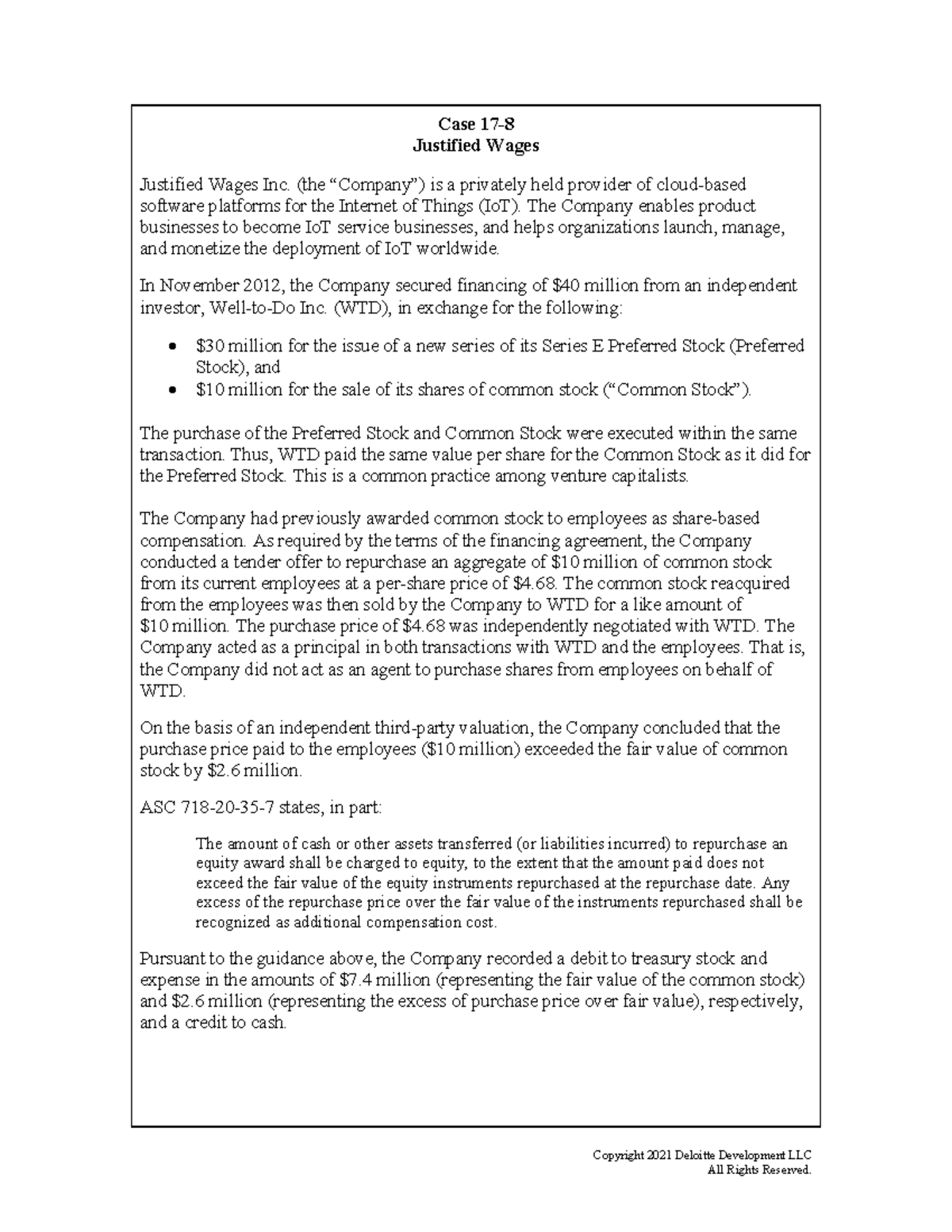 JWCasexx - These docs unique assignments and case studies - Copyright ...