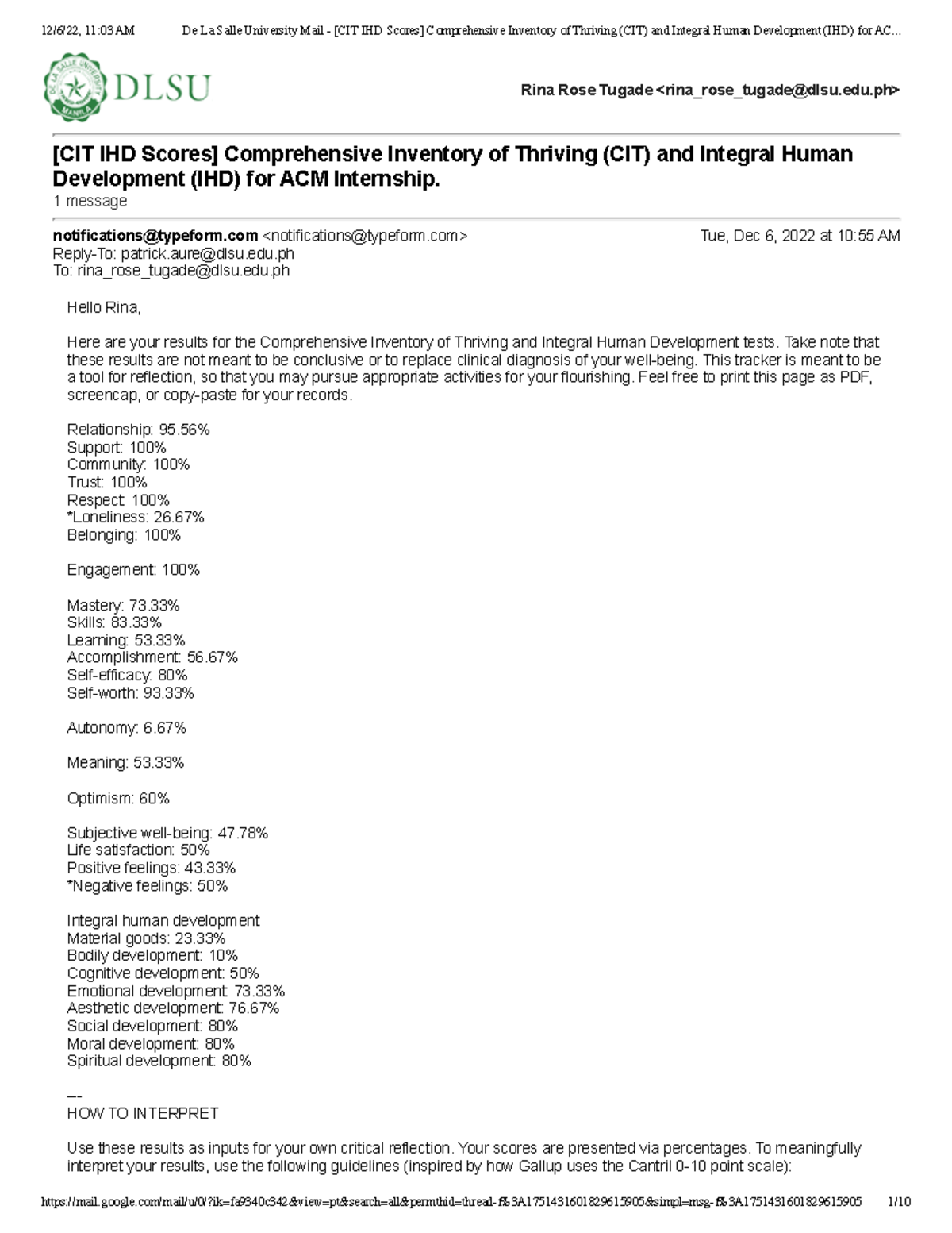 Tugade - [CIT IHD Scores] Comprehensive Inventory of Thriving (CIT) and ...