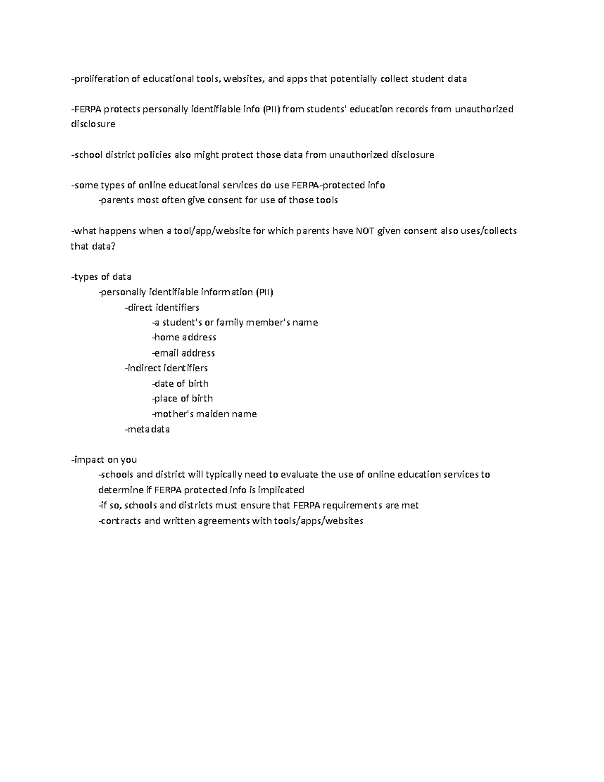 Student Data and Privacy -proliferation of educational tools, websites ...