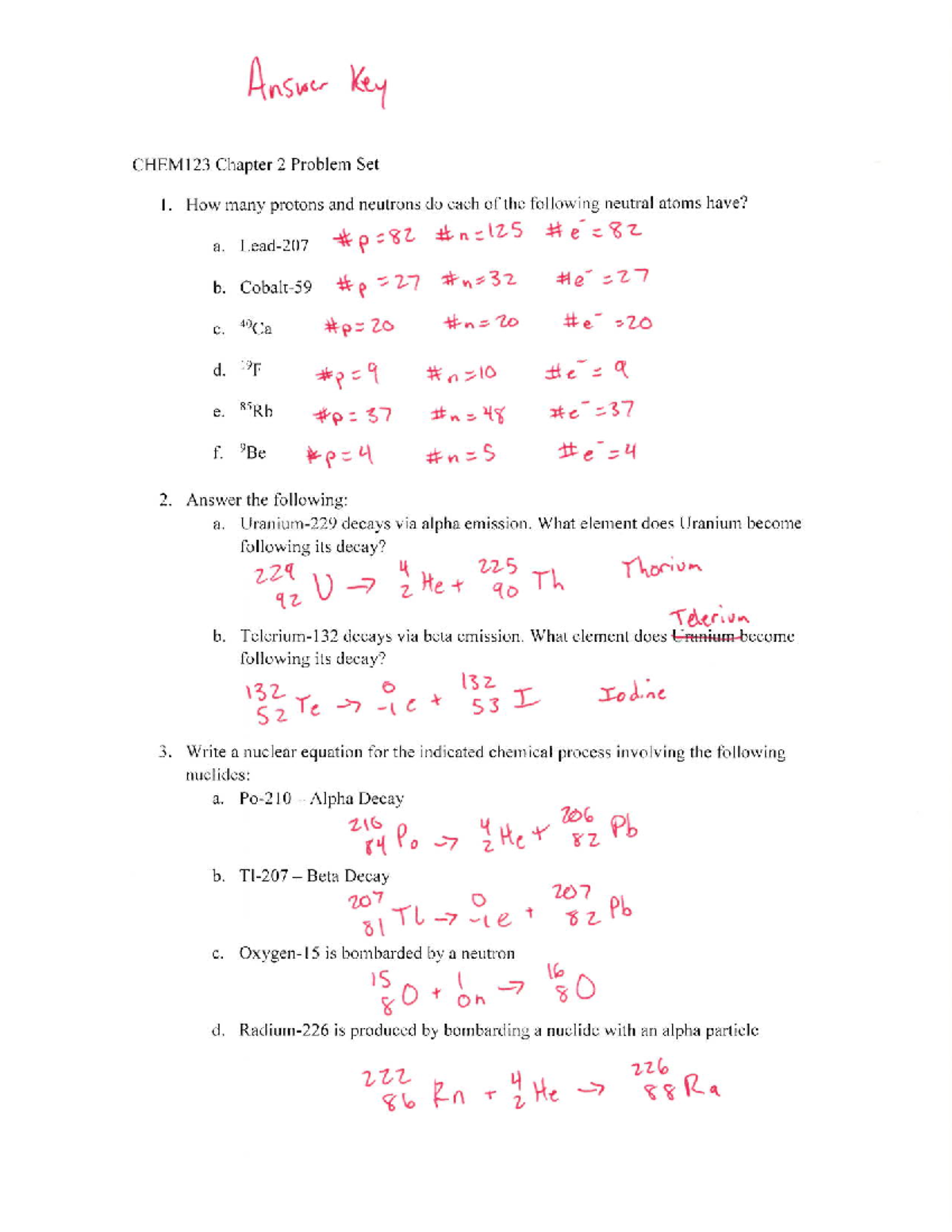 CHEM123 Chapter 2 KEY - CHEM 123 - Studocu