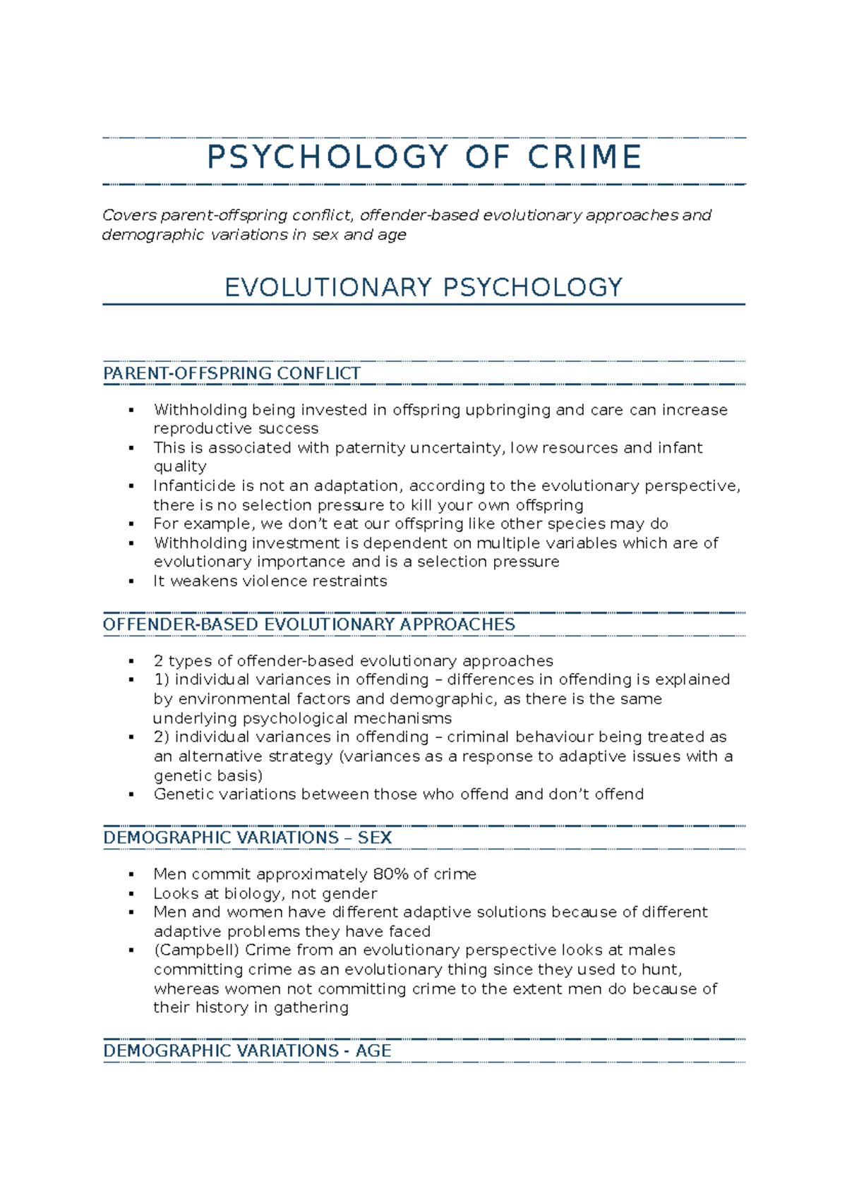 Psychology of crime 35 - P S YC H O LO GY O F C R I M E Covers parent ...