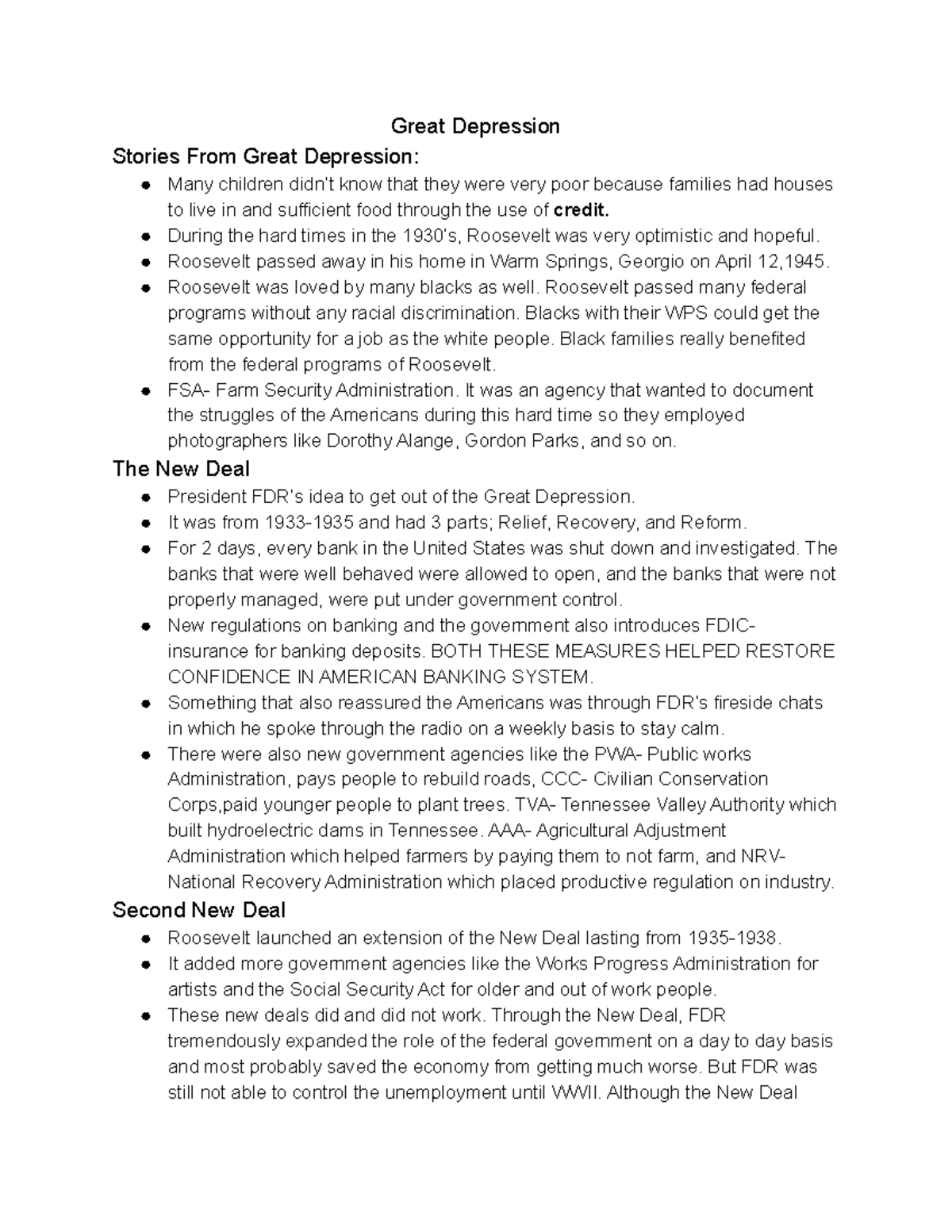 Journal Entry#2- Great Depression - Great Depression Stories From Great ...
