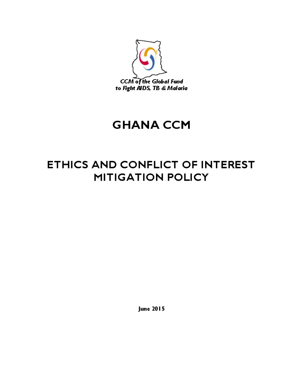 Coi policy - want lecture notes and mandatory assignment - CCM of the ...