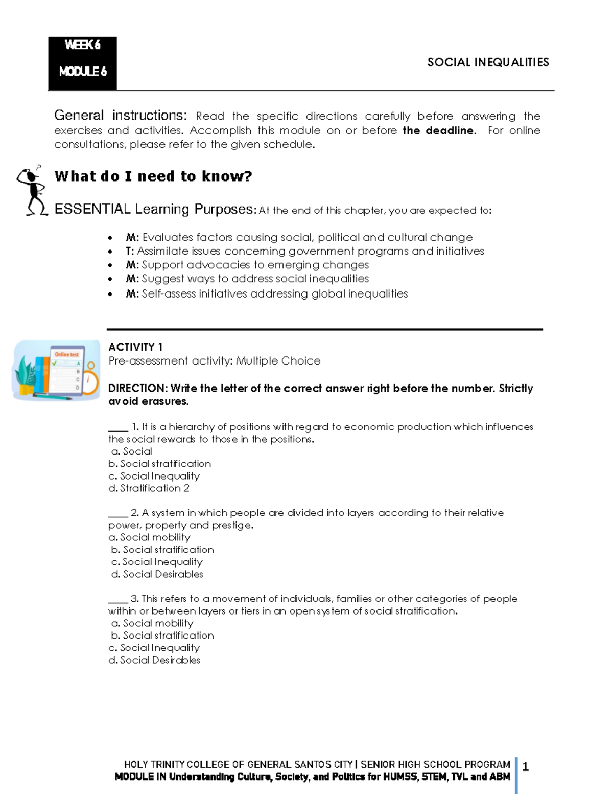 New WEEK 6(UCSP) - UCSP - HOLY TRINITY COLLEGE OF GENERAL SANTOS CITY ...