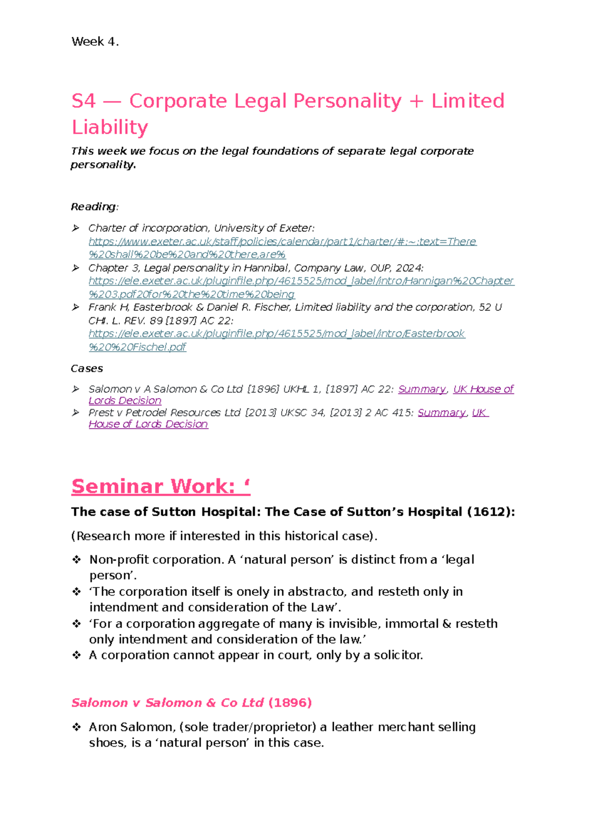 RN4 — Corporate Legal Personality and Limited Liability - S4 ...