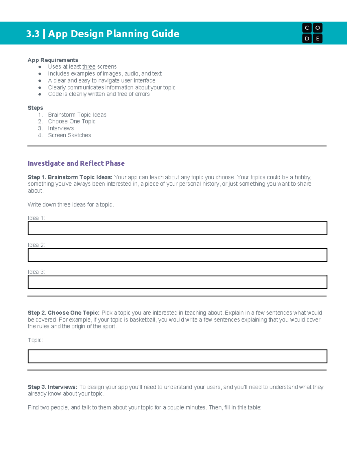 3.3 App Design Planning Guide - 3 | App Design Planning Guide App ...