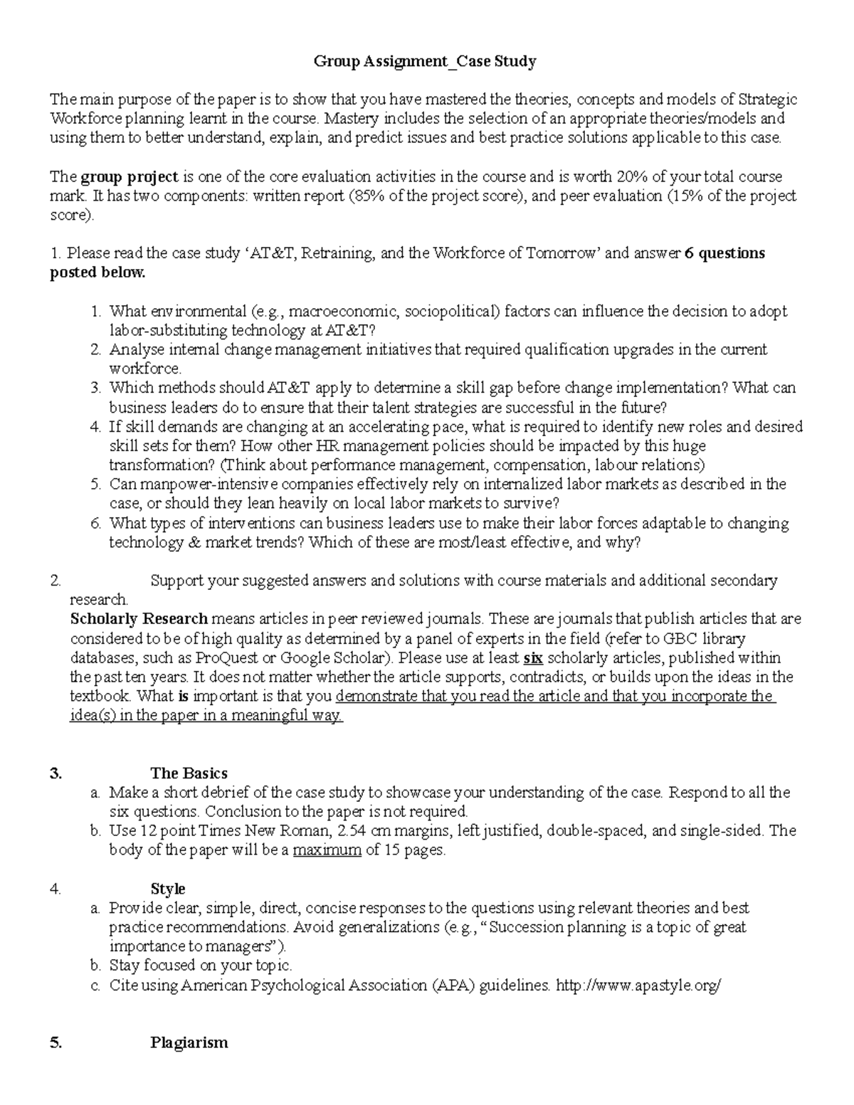 Case Guidelines upd - Assignment - Group Assignment_Case Study The main purpose of the paper is ...
