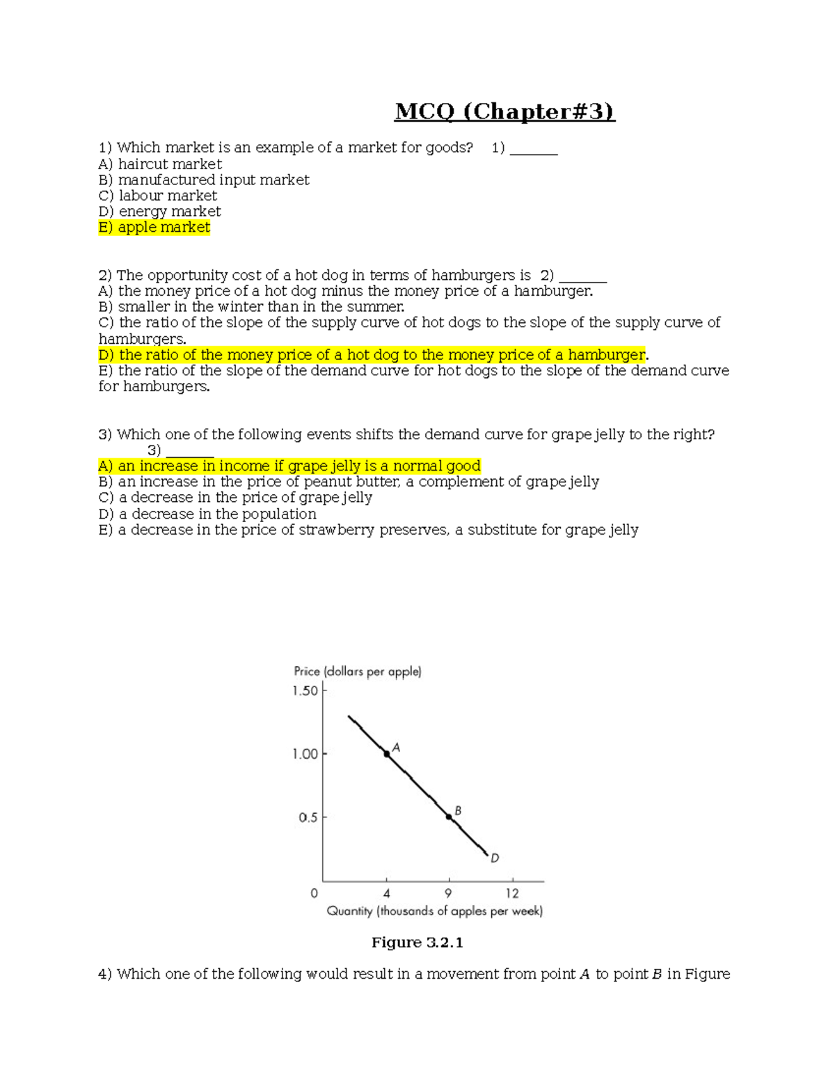 Chapter 3 tutorial - Multiple choice answers - MCQ (Chapter#3) Which ...