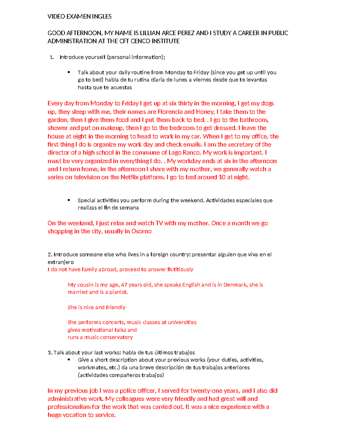 Examen de tics v - VIDEO EXAMEN INGLES GOOD AFTERNOON, MY NAME IS ...