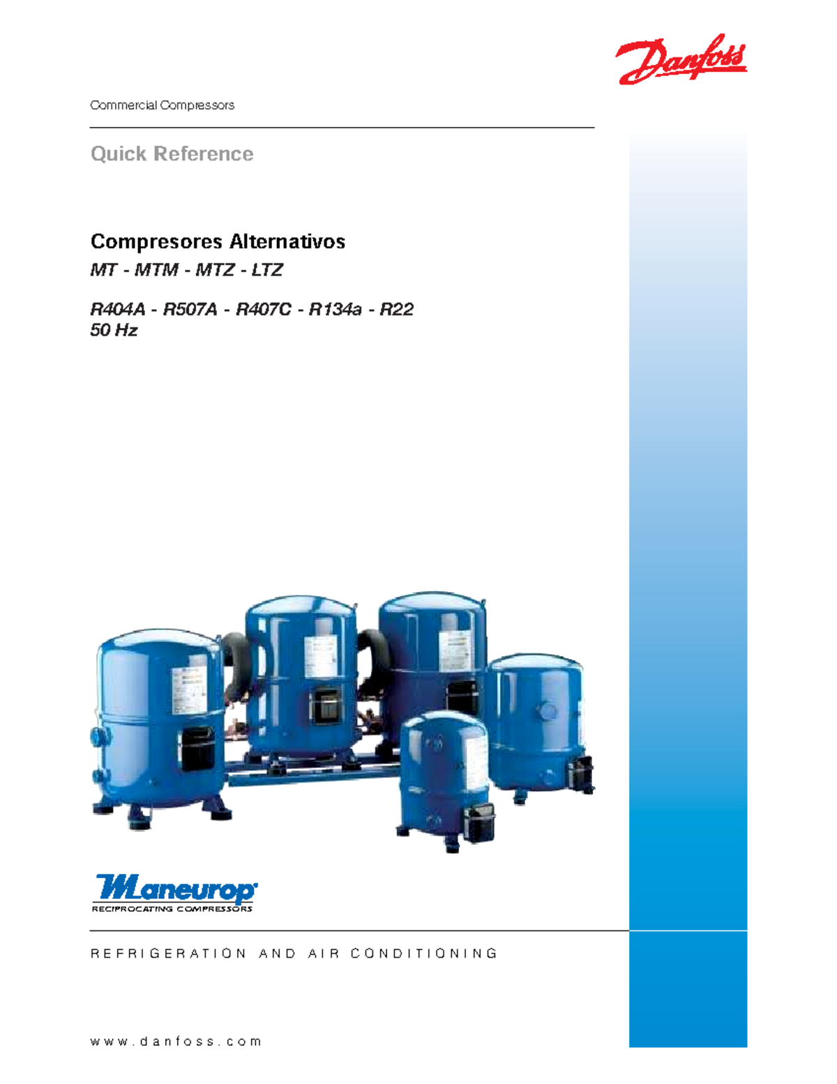 Danfoss ( Maneurop) Compresores Alternativos - RECIPROCATING ...