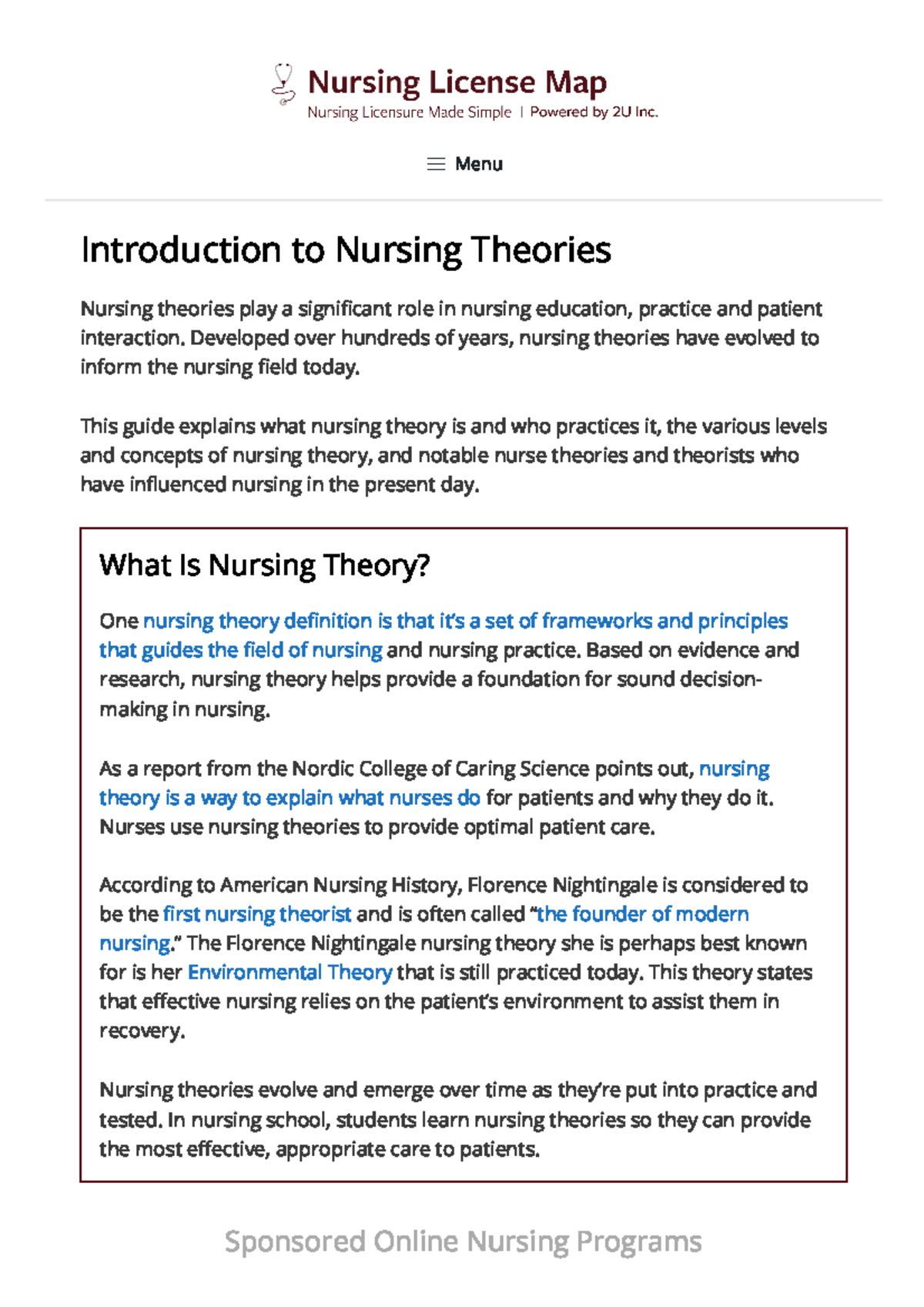 Introduction to Nursing Theories - Introduction to Nursing Theories ...